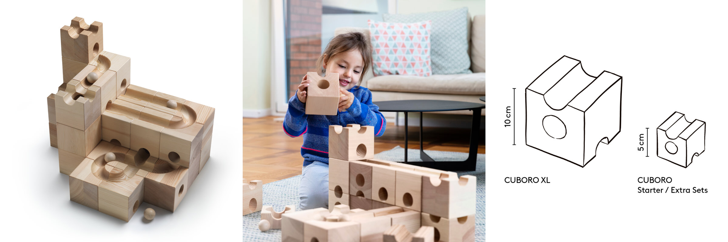 CUBORO Kugelbahnen - das Original aus Schweizer Holz