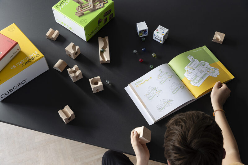 CUBORO - The Swiss Marble run system made of wood
